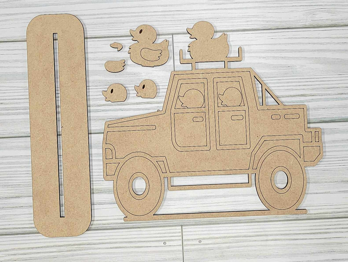 Jeep Rubber Ducky Craft Kit – CraftingShapes