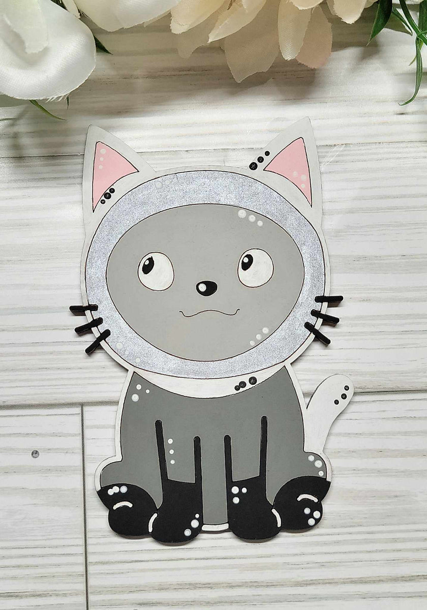 Space Cat & Rocket Ship Craft Kit – CraftingShapes