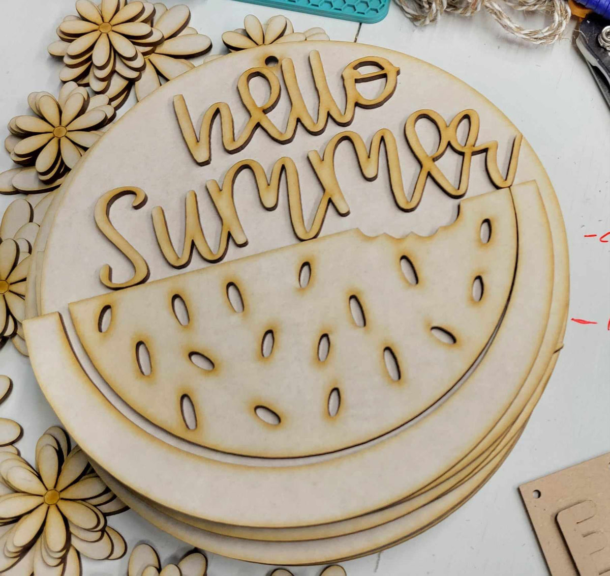 Hello Summer Watermelon Craft Kit – CraftingShapes
