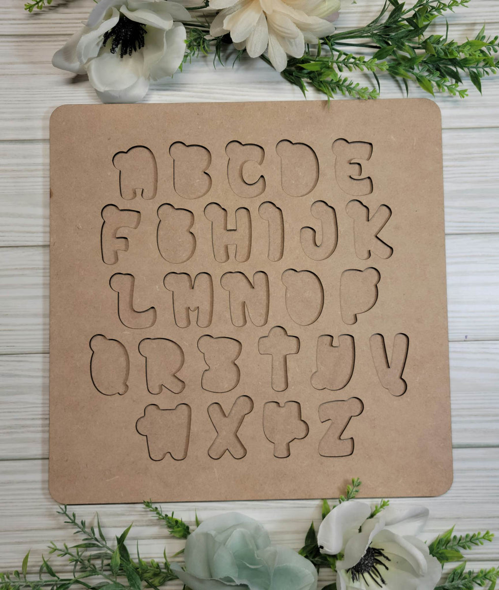 Personalized Wood Alphabet Craft Set – CraftingShapes