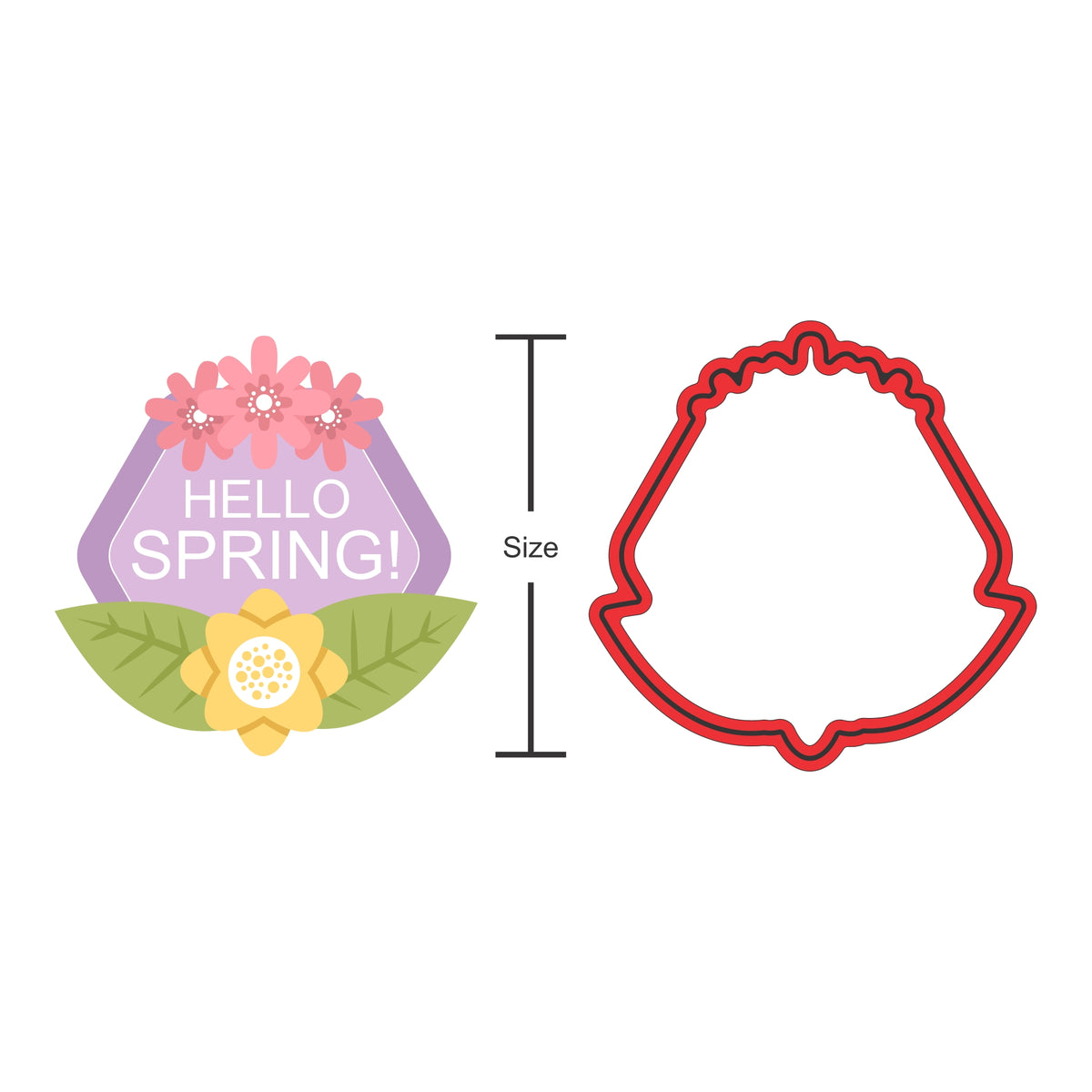 Hello Spring Cookie Cutter – CraftingShapes