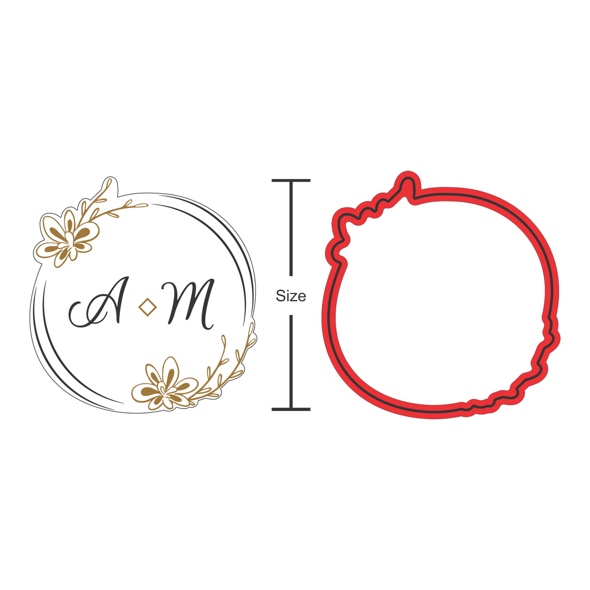 Wedding Monogram Cookie Cutter – CraftingShapes