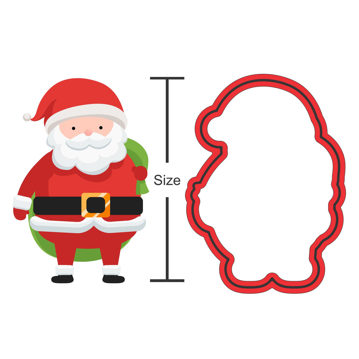 Santa Cookie Cutter – CraftingShapes